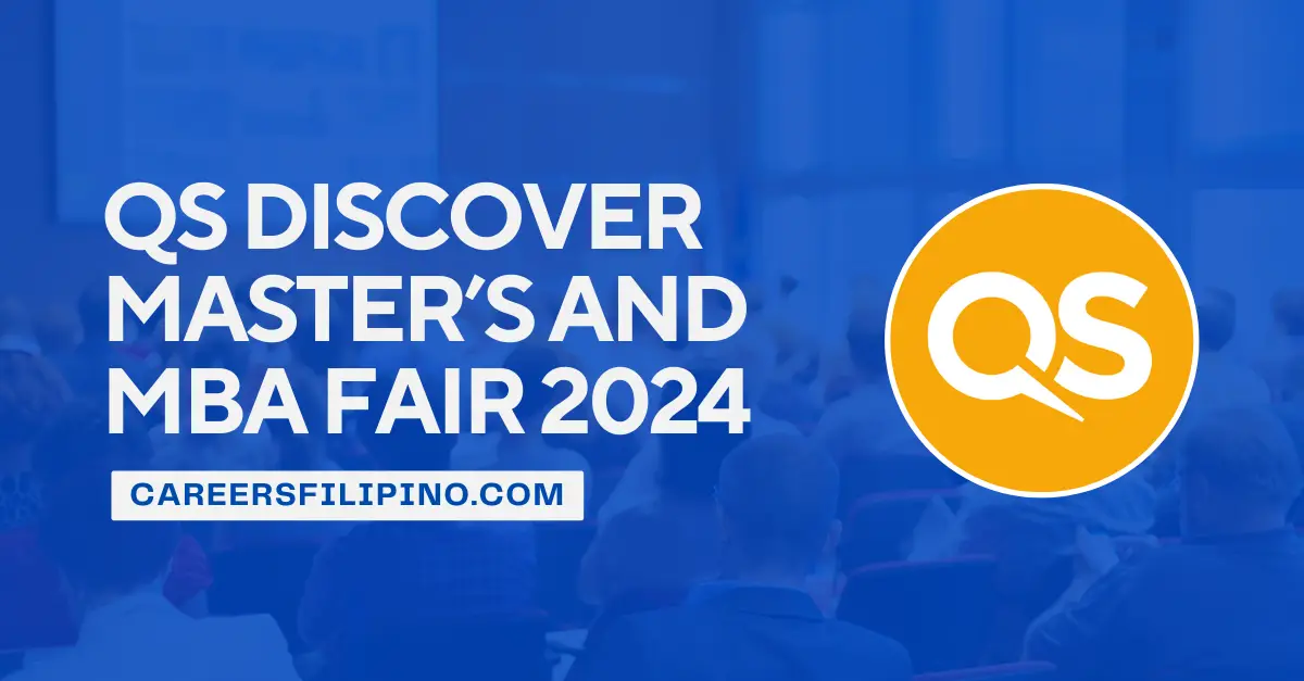 QS Discover Master's and MBA Fair 2024 | Free Registration - Careers Filipino